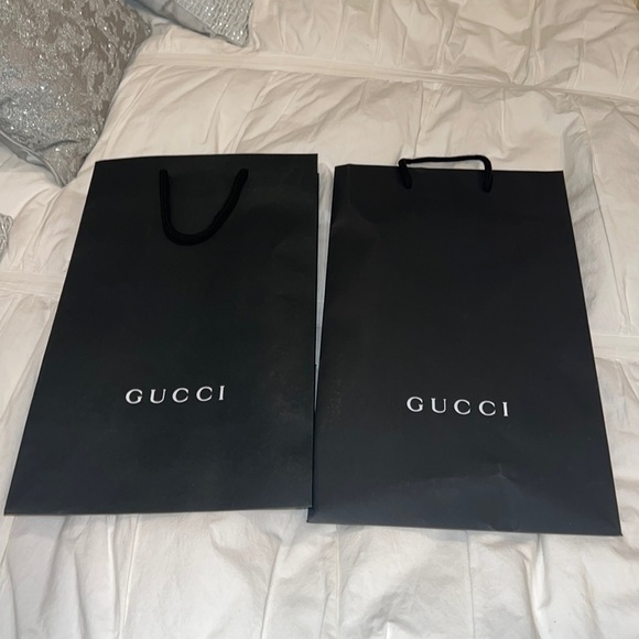 Gucci | Bags | Gucci Bundle Of 2 Shopping Bags Brand New 9x5 Authentic ...
